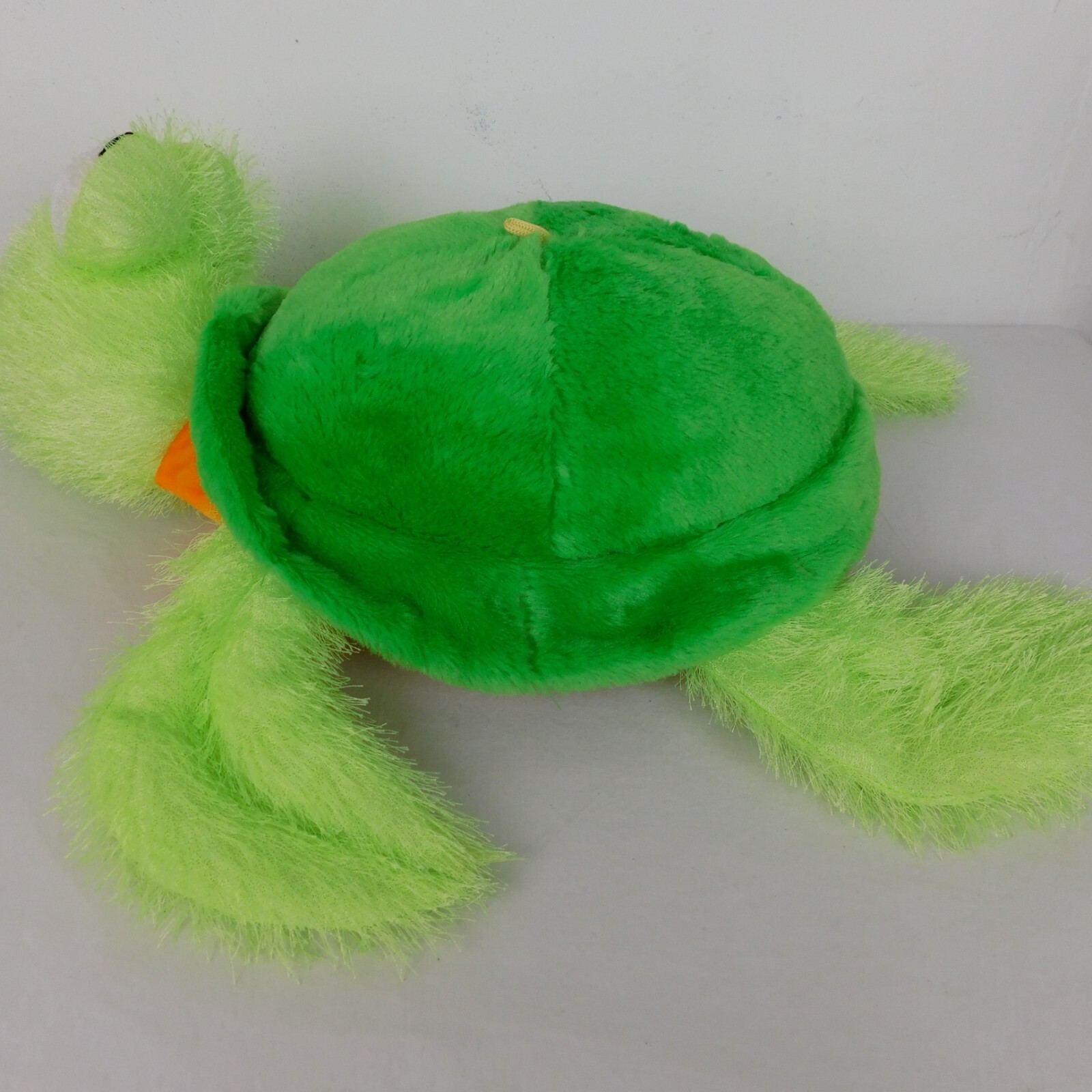 Classic Toy Co Shaggy Green Turtle Plush 26" Big Eyes Stuffed Soft Toy ...