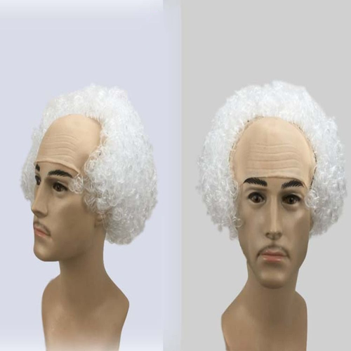 Stage Performance Bald Cap Wig Einstein Headwear Headgear Funny Costume ...