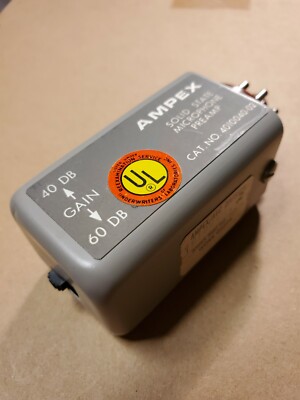 ampex microphone preamplifier 40dB or 6dB 4010040-02 mic pre accessory ...