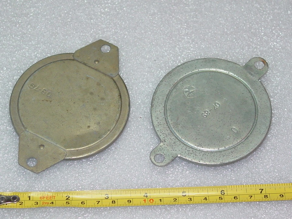 x2 Vintage 3" Glass Car Truck REFLECTOR cataphote RED | eBay