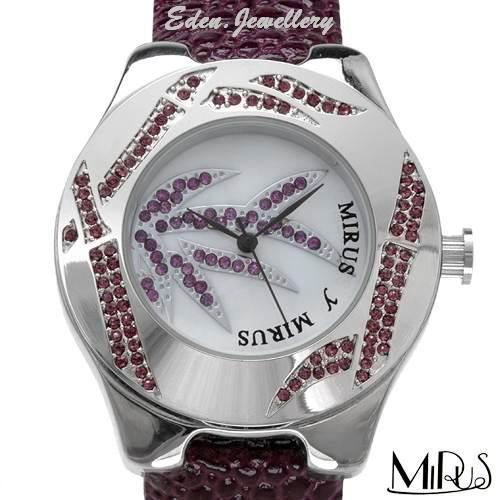 Stunning MIRUS Ladies Dress Watch Crystals High Quality Leather Model ...