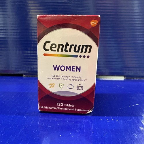 Centrum Women Multivitamin Multimineral Tablets - 120 Count - Exp: 12/ ...