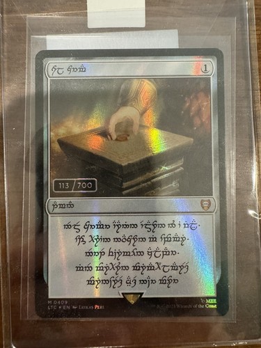 MTG Lord of the Rings Serialized Dwarven Sol Ring 113/700 Authenticated ...