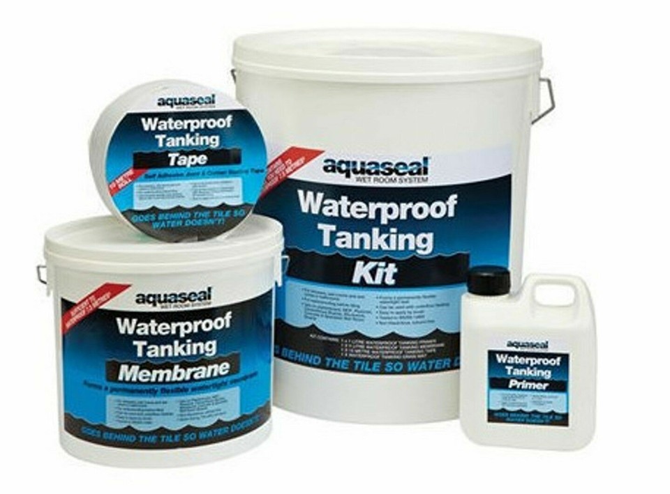 Everbuild AQUASEAL Tanking kit, Waterproof, Wetrooms, Showers ...