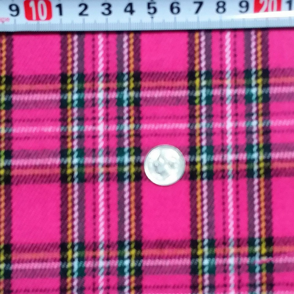 SOFT BRUSHED ACRYLIC COAT JACKET UNIFORM FABRIC DANDY SCOTTISH TARTAN ...