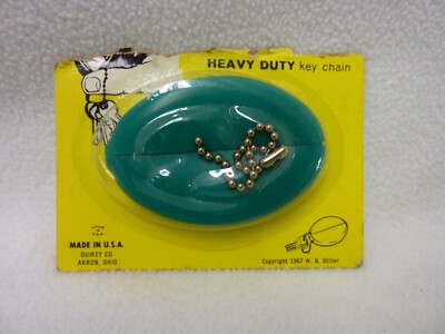 VINTAGE QUIKOIN COIN HOLDER GREEN SQUEEZE KEY CHAIN HEAVY DUTY USA | eBay