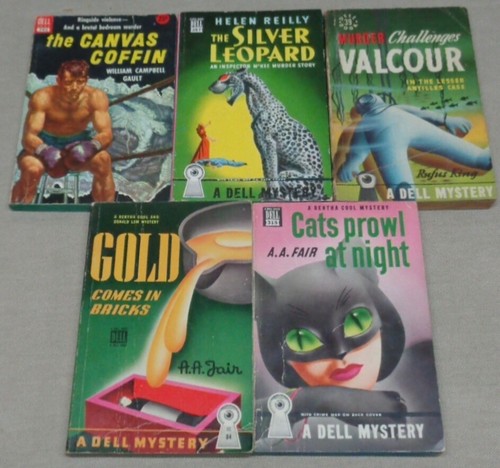Lot of 5 Vintage Dell 1940's Mystery Paperback Books #5 | eBay