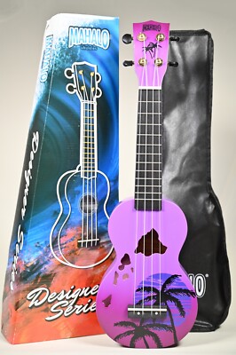 Mahalo Hawaii Soprano Ukulele, Color Purple Burst with Bag | eBay