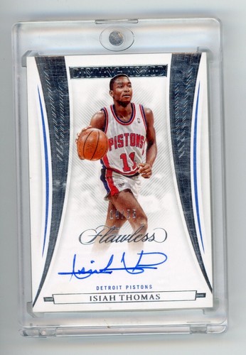 ISIAH THOMAS 2021-22 Panini Flawless DISTINGUISHED AUTOGRAPH AUTO /25 ...