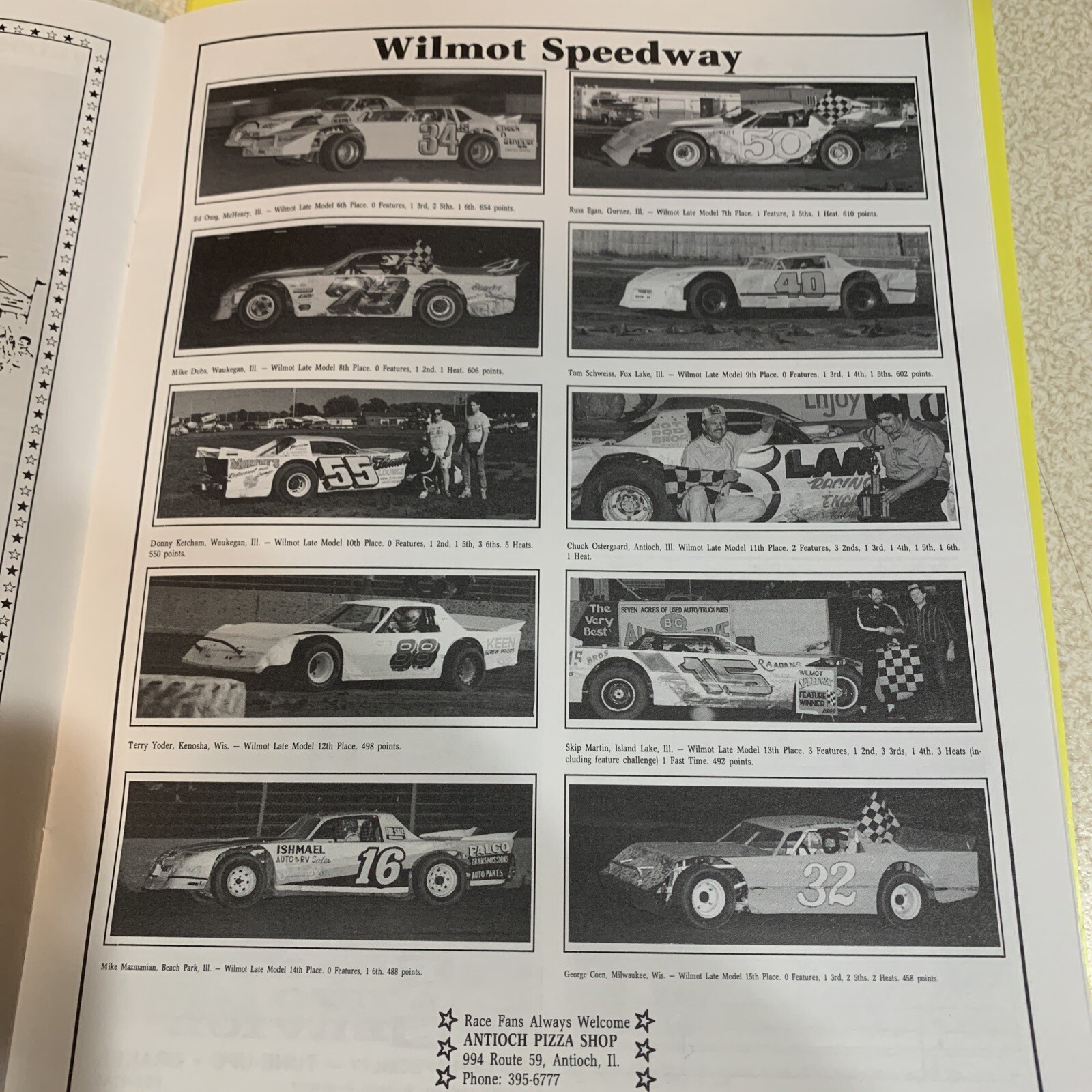 1990 Race Program Wilmot Speedway | eBay