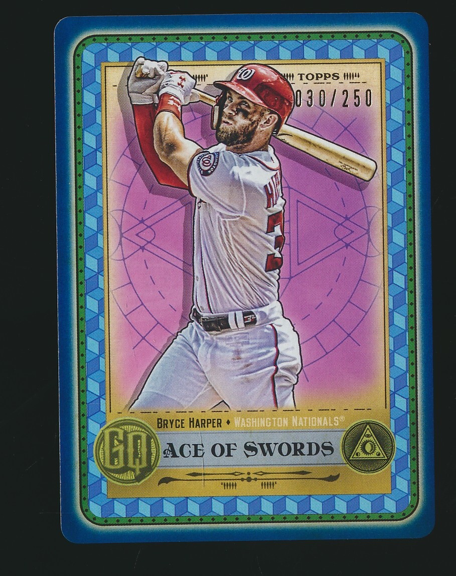 2019 Topps Gypsy Queen Tarot Diamond Bryce Harper Phillies Blue /250 | eBay