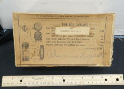 Antique - Electric Call Bell Outfit -Paper Board Box Nice Graphics ...