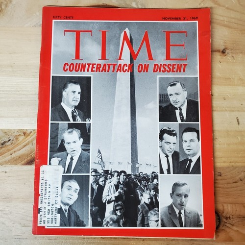 Time Magazine Richard Nixon Protests Counterattack On Dissent November ...
