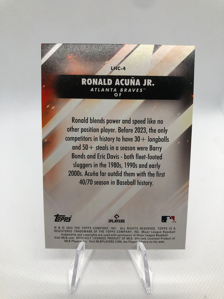 Ronald Acuña Jr. 2024 Topps Update Let Him Cook Card #LHC-4 Braves | eBay