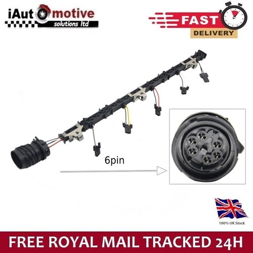 VW TOUAREG 7L T5 TRANSPORTER WIRING INJECTOR LOOM MULTIVAN 2.5TDI ...