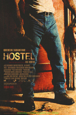 HOSTEL MOVIE POSTER DS 27x40 RARE ADVANCE STYLE QUENTIN TARENTINO ELI ...