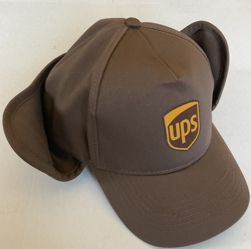 NEW Official UPS Uniform Hat Brown WearGuard XL Winter Trapper Sherpa ...