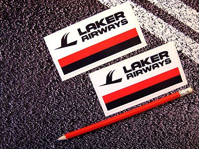 LAKER AIRWAYS STICKERS DECALS AVIATION AIRLINER TRAVEL TRISTAR DC10 ...