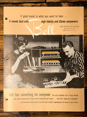 Bell Stereo Model 3030 3070 2521 2520 Tuner Amplifier 3pg Brochure ...