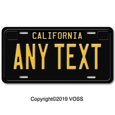 California 1960s Personalize FLAT License Plate ANY TEXT YOUR TEXT ...