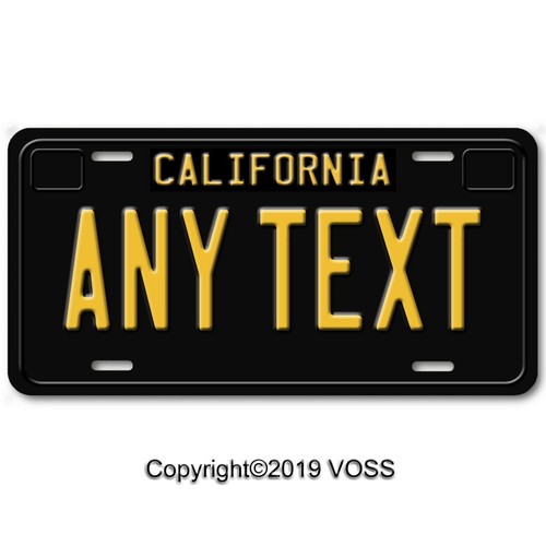 California 1960s Personalize flat License Plate ANY TEXT YOUR TEXT ...