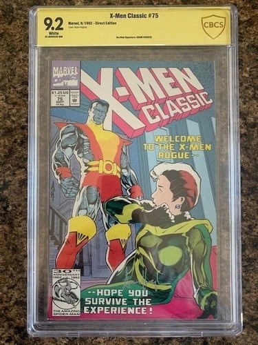 SUPER RARE ADAM HUGHES SIGNED 🔥 X-Men Classic #75 9.2 🔑 ROGUE JOINS! | eBay
