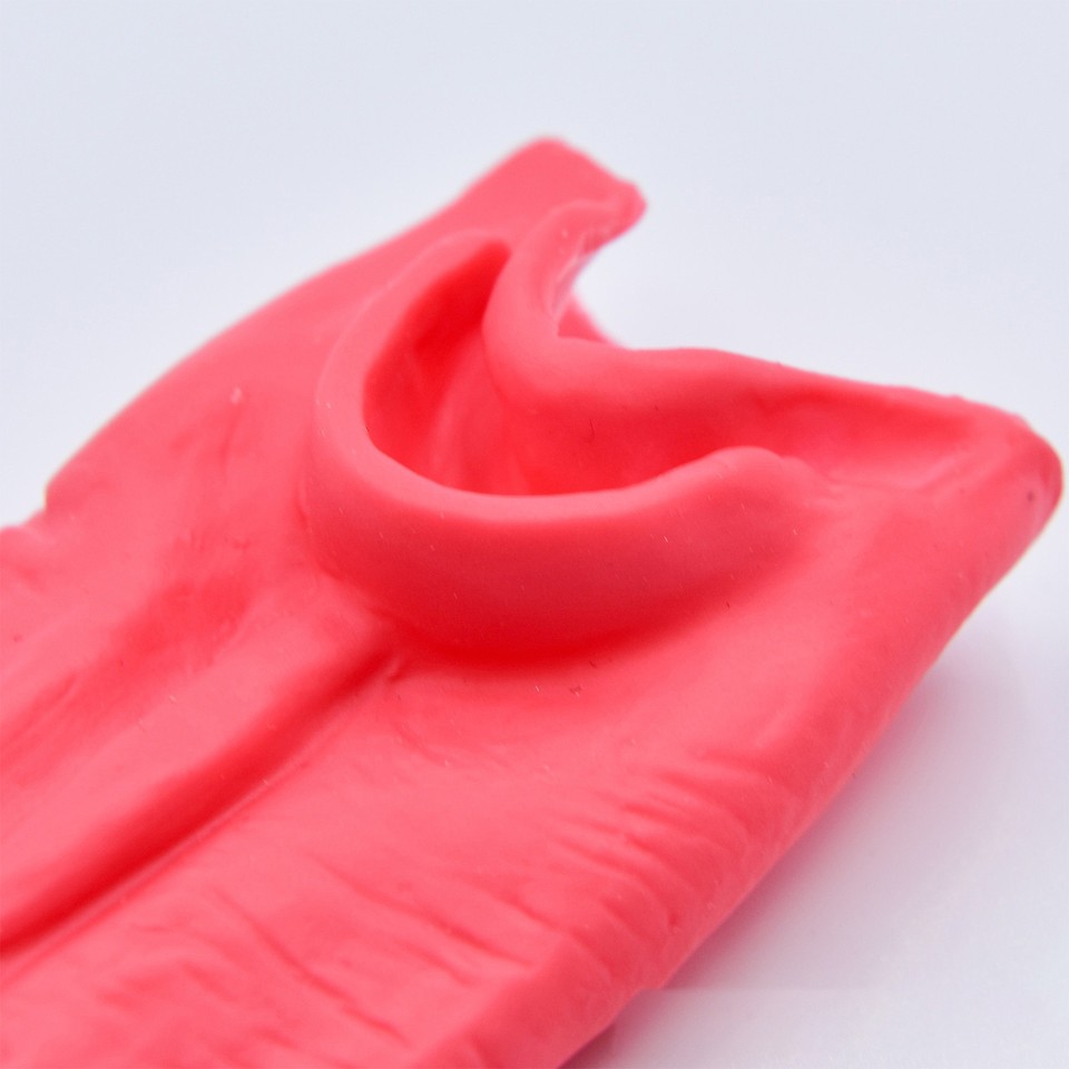 2PCS Tongue Fake Stretchy Tongue Halloween Cosplay Prop Party Cosplay ...