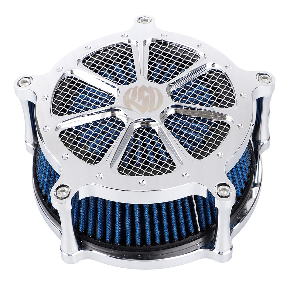 Motorcycle Chrome RSD Air Cleaner Intake Filter For Harley Road King ...