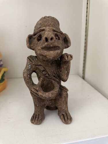 Pre Columbian Style Clay Figure Maya Aztec Mexican Statue | eBay