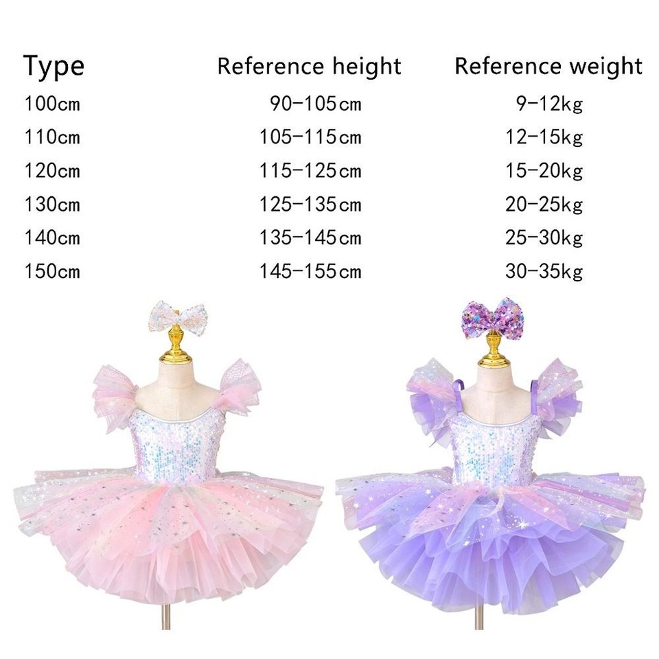 Modern Ballet Tutu Sequin Princess Dress Fashion Kids Ballet Dress ...