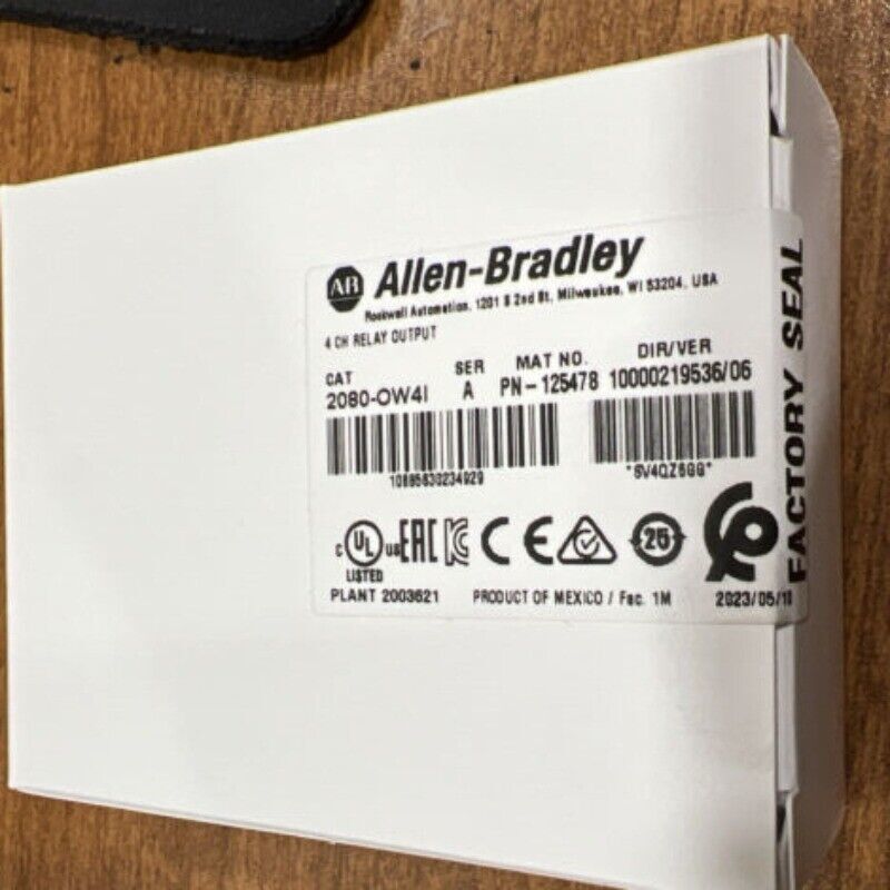 2023 NEW Allen Bradley 2080-OW4I Micro800 Relay Output Factory Sealed ...