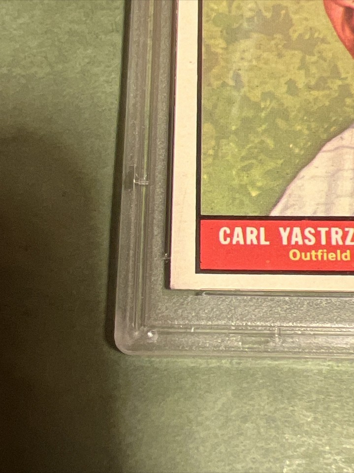 1961 TOPPS STAR ROOKIE #287 CARL YASTRZEMSKI Boston Red Sox HOF PSA 8 ...