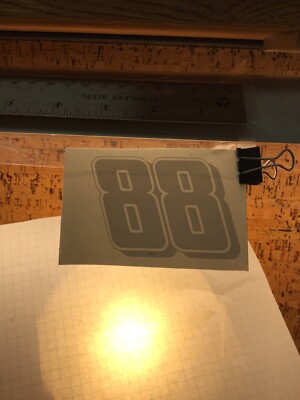 Dale Earnhardt Jr. 88 Dale Jr SMALL- WHITE - Vinyl Sticker Decal - MM4 ...