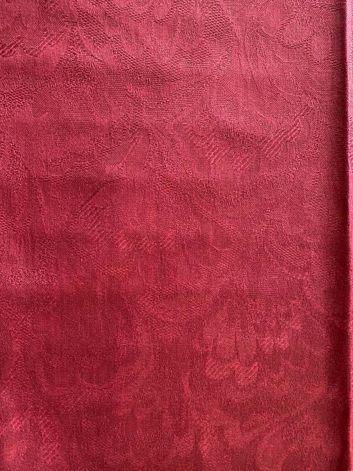 New Unused Cranberry Red Fabric Tone on Tone Design Home Decor Pillows ...