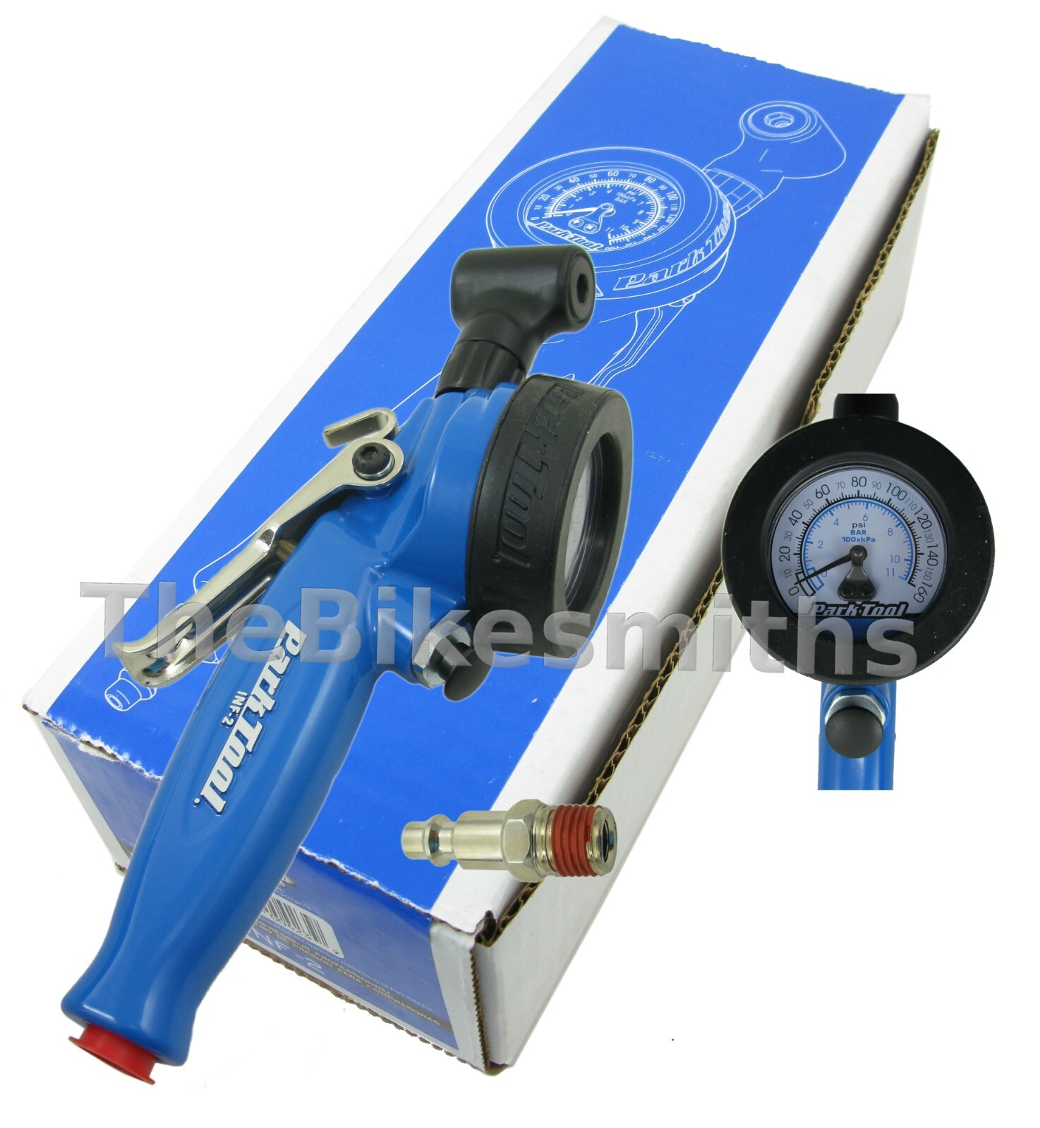 Park Tool INF-2 Shop Air Inflator Presta/Schrader w-Gauge MTB Road Bike ...