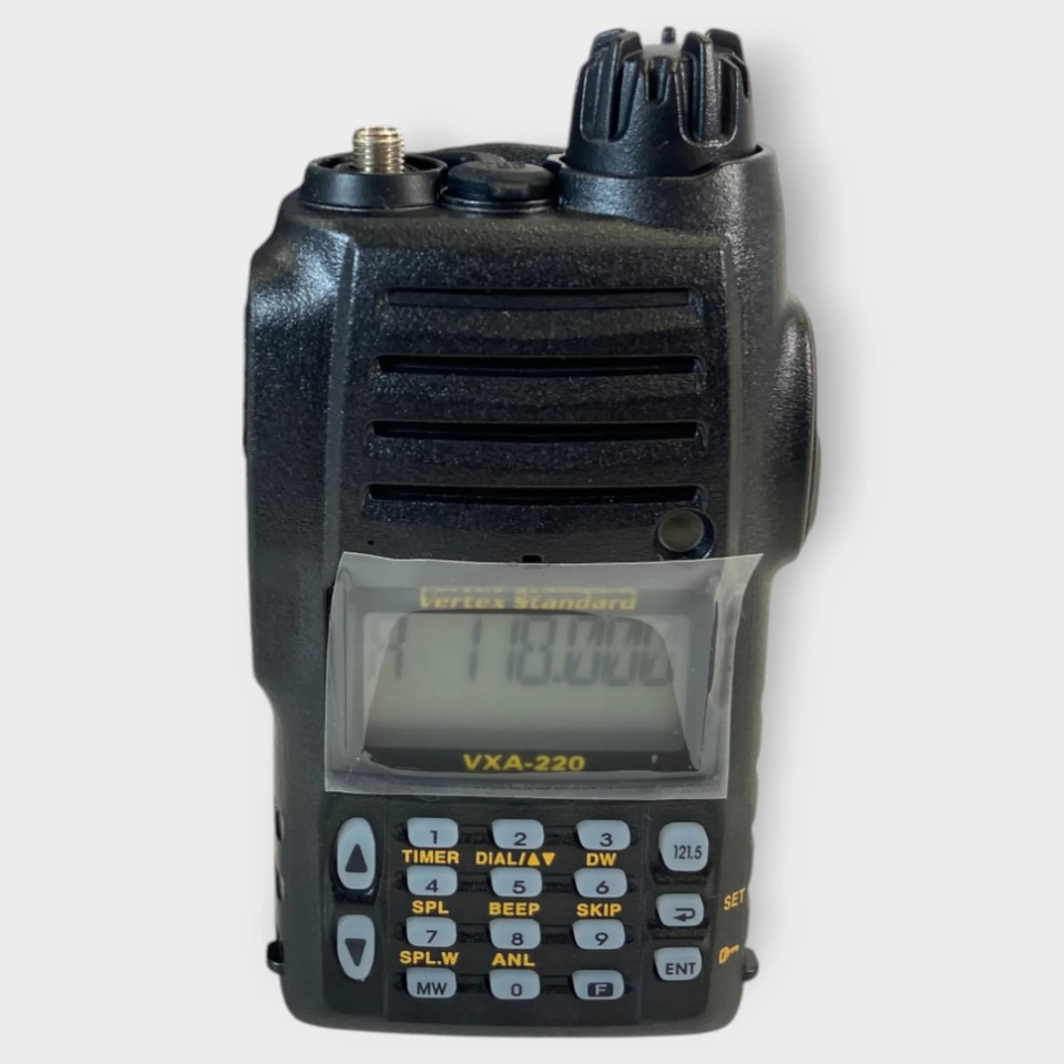 Vertex Standard Pro VI Air Band Radio Pilot Transceiver VXA-220 OPEN ...