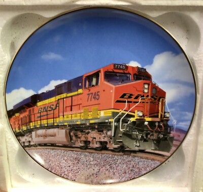 BNSF Railway Safety Award Plate 2007 "Power for the Long Haul" Railroad ...
