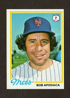 1978 Topps Baseball Card #592 Bob Apodaca - New York Mets | eBay