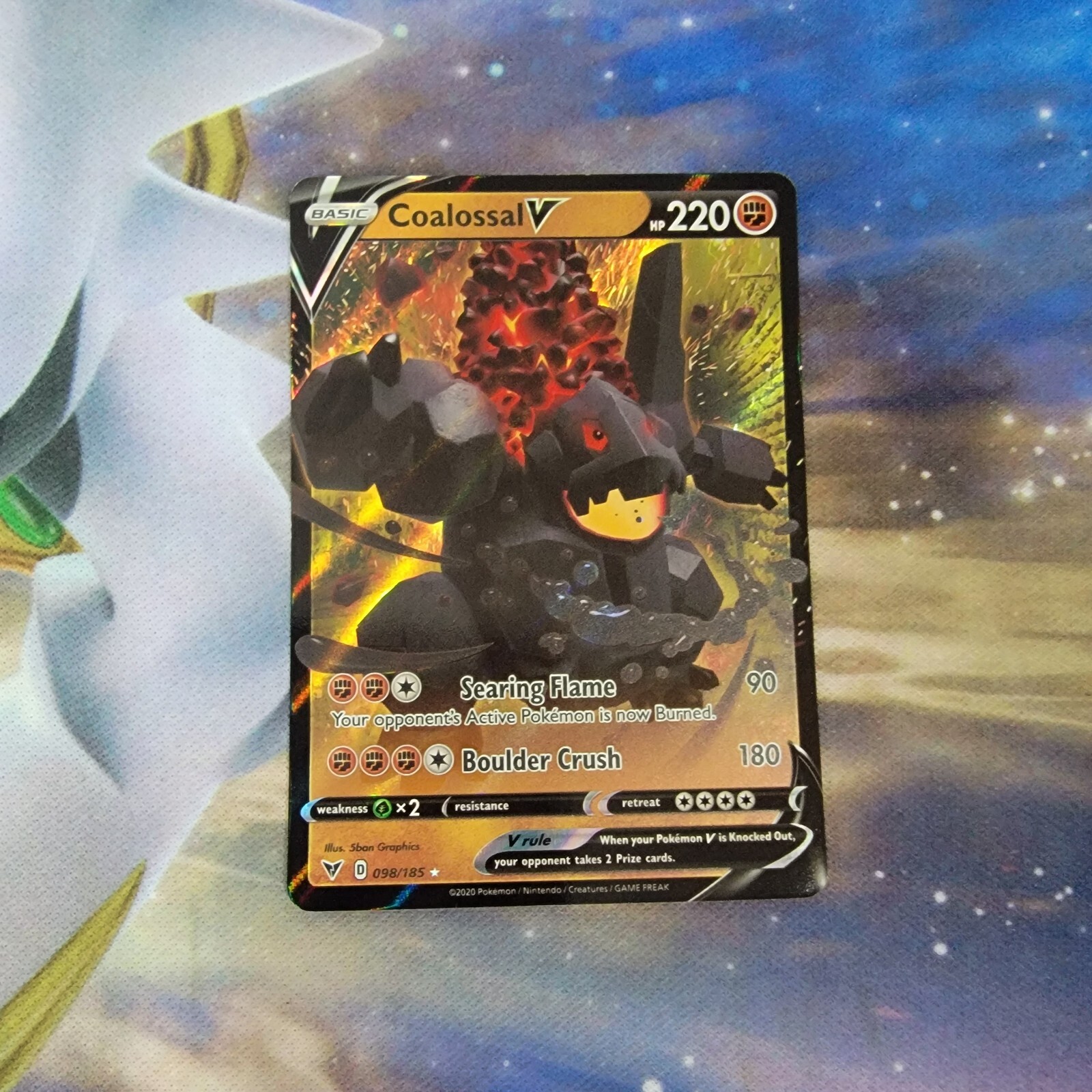 Pokémon TCG Coalossal V Vivid Voltage 098/185 Holo Ultra Rare | Compra ...