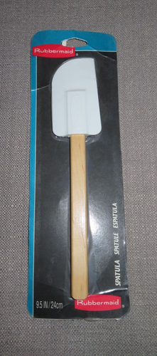 Vintage 1997 Rubbermaid Spatula Wood Handle Scraper 9.5" still sealed ...