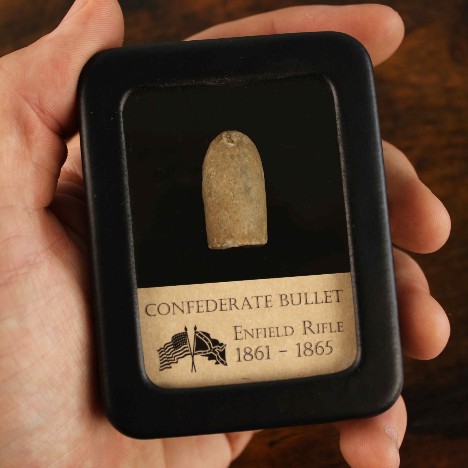 Original Confederate Bullet - Civil War - Enfield Rifle - With Display ...
