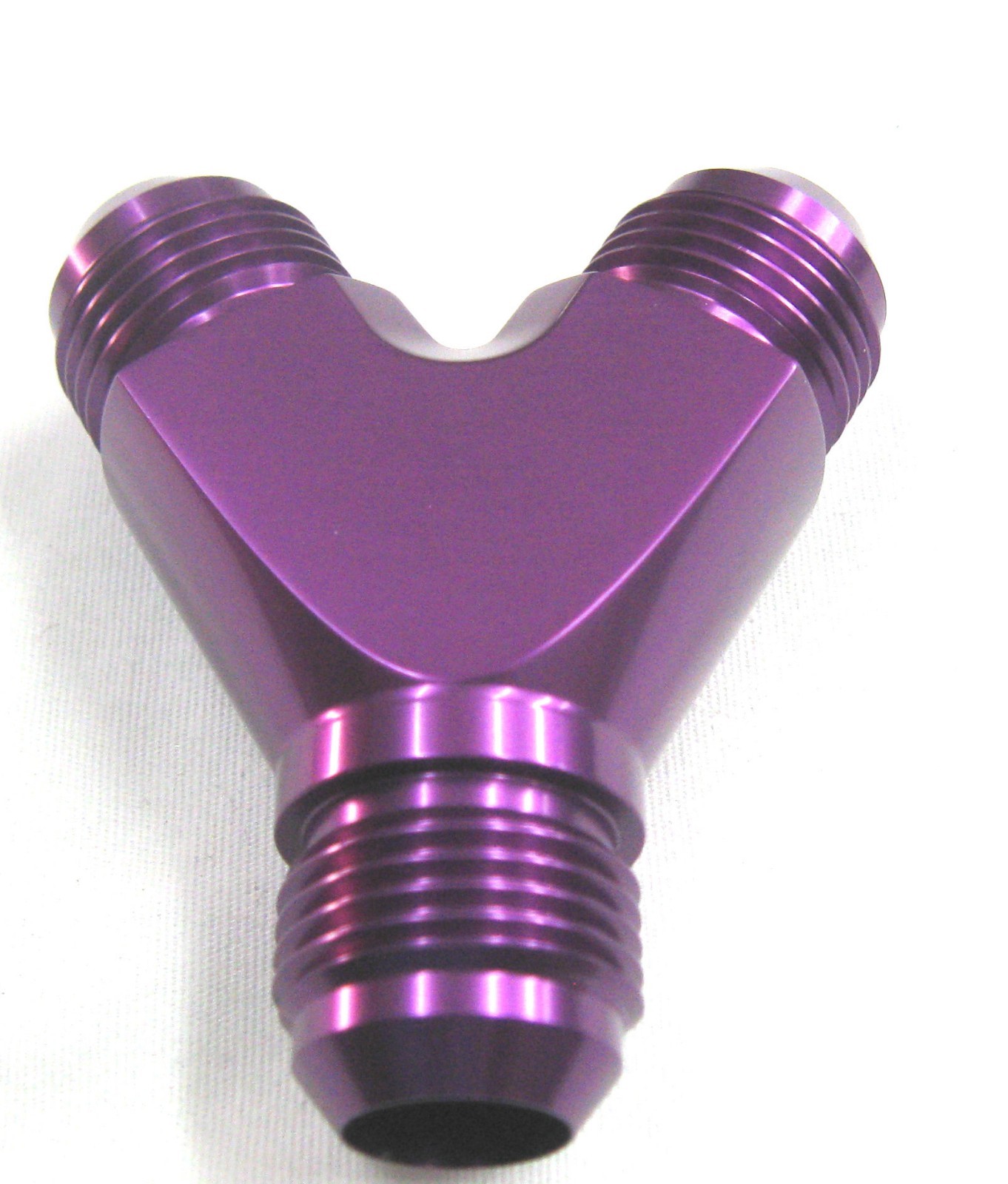 16AN x16AN x16AN Full Flow Y Block Fitting, show Polished Purple ...