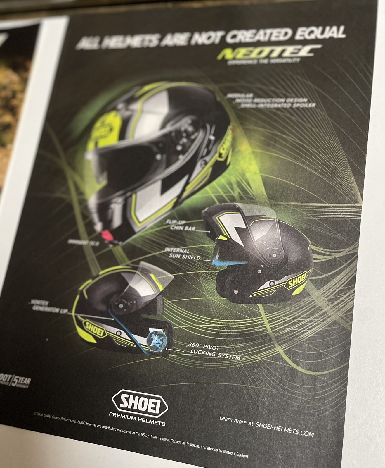 Shoei Motorcycle Helmet Ad -2016 Ad#24929 | eBay