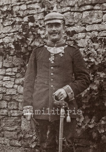 WW1 GERMAN FELDGENDARMIE FIELD POLICE W/ GORGET - ORIGINAL WWI RPPC ...