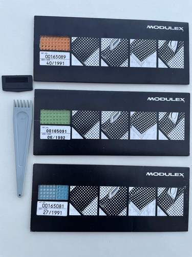 Modulex Adhesive Perforated Sheets, Original Comb and Cutter, 4 colours ...