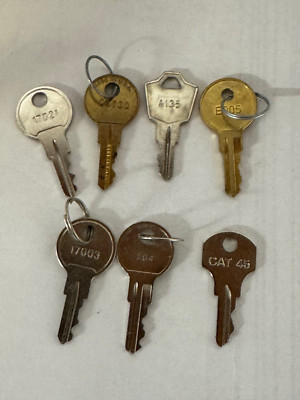 7 Fire alarm Panel keys CAT 45 A135 17003 17021 CAT 30 204 E005 Tech ...