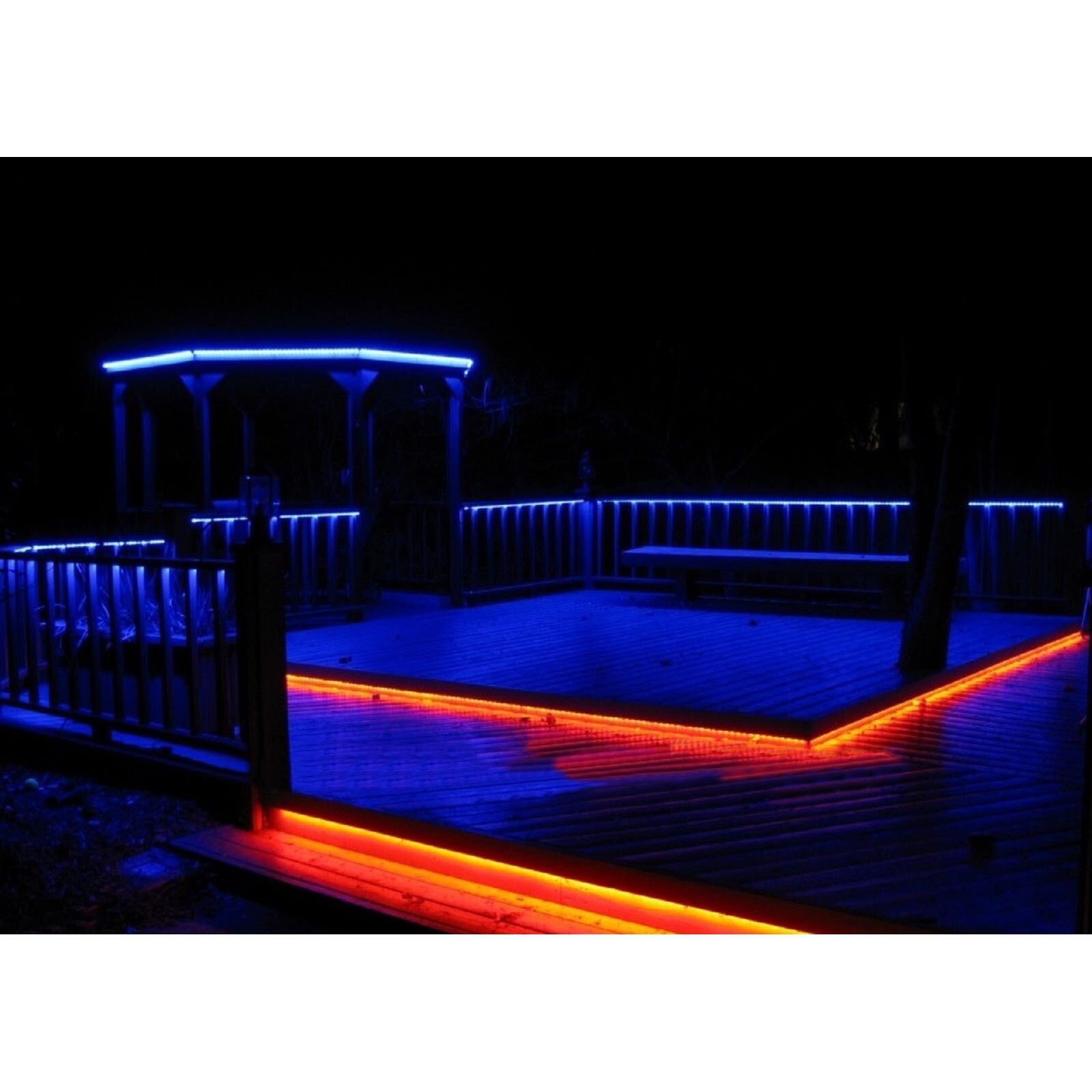 RGB LED Outdoor Backyard Patio Deck Yard Pool Bar Bbq Grill Cabana ...