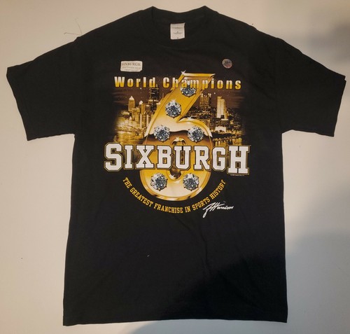 Pittsburgh Steelers Graphic T-Shirt 6x Super Bowl Champs Sixburgh Men's ...