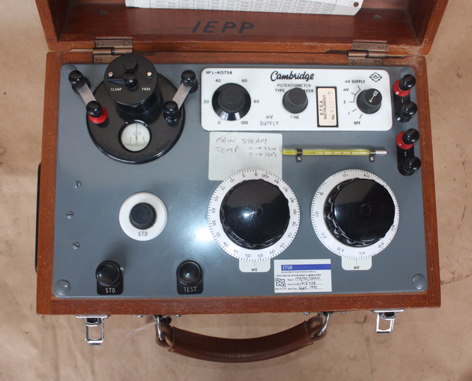 Cambridge Portable Potentiometer in wooden box Type No 44228 vintage ...