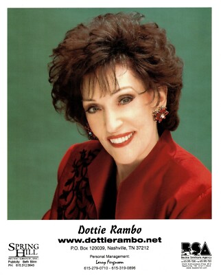 Dottie Rambo 2000s Color 8x10 Photo Southern Gospel RARE The Rambos | eBay